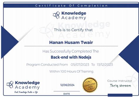 hanan twair on linkedin backenddevelopment nodejs knowledgeacademy