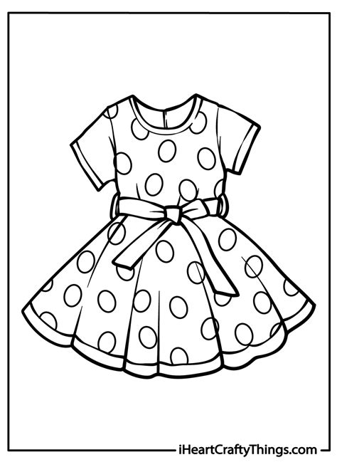 Dress Coloring Pages For Girls 2100 Dress Coloring Pages Stock