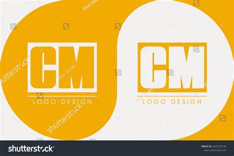 Cm Logo Design Template Vector Illustration Stock Vector Royalty Free