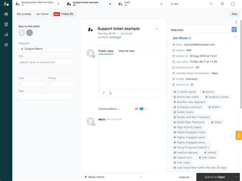 intercom app integration with zendesk support