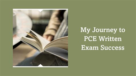 My Journey To Pce Written Exam Success