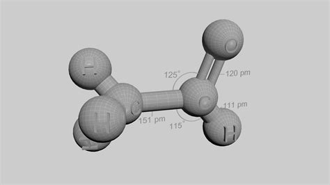 Acetaldehyde C8h8o Or C6h5coch3 3d Model 5 Max 3ds Fbx Obj Free3d