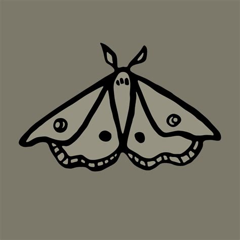 Moth Original Tattoo Design — Avery Ches