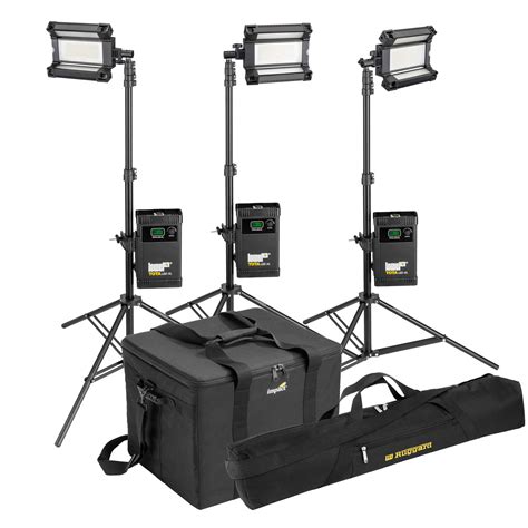 Accesorio Fotografia Lowel Tota Led Xl Daylight Led Flood Light 3 Light Kit
