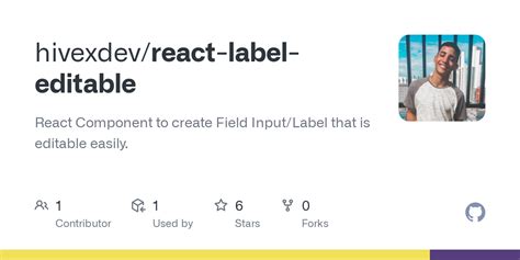 github hivexdev react label editable react component to create field
