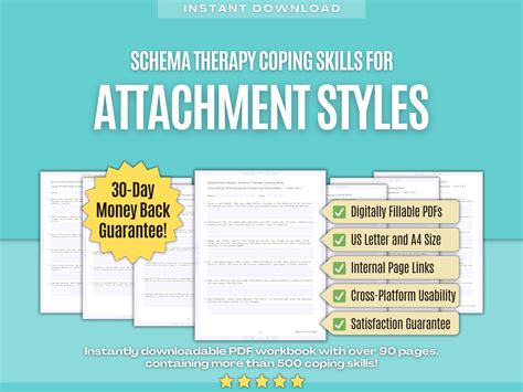 Attachment Styles Schema Therapy Coping Skills Workbook Karlstein Publishing