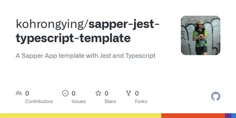 github kohrongying sapper jest typescript template a sapper app