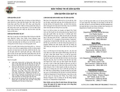 County Of Los Angeles Department Of Public Social Services