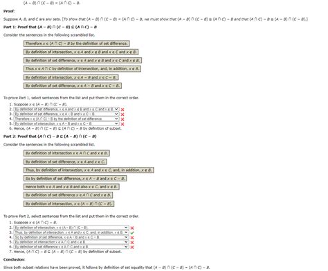 Solved A−b∩c−ba∩c−b Proof Suppose Ab And C Are Any