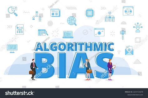 Algorithmic Bias Concept Big Words People Stock Vector Royalty Free