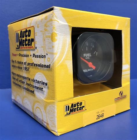 Auto Meter 2648 Z Series Electric Fuel Level Gauge 0 30 Ohm Gm 1965 And Older Ebay