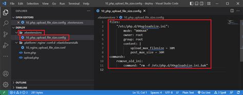 วิธีการเพิ่มขนาดการอัปโหลดไฟล์ในกรณีที่ใช้ php ใน elastic beanstalk