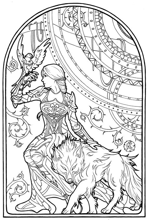 Detailed Coloring Pages Fantasy Art 2025