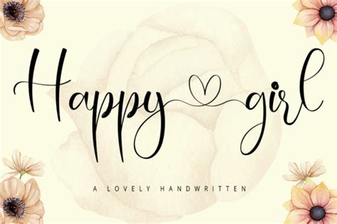 Happy Girl Font Font Canyon