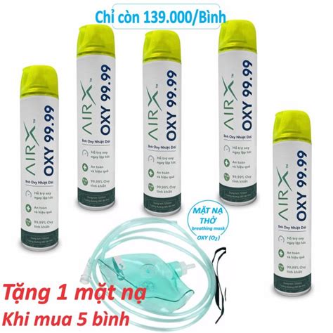Bình Oxy Mini Cầm Tay Airx Oxy 9999 Tiện Lợi Mang Theo Và Cất Giữ BÌnh Oxy NhiỆt ĐỚi Lazada Vn