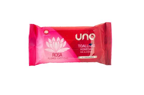 Toallitas Humedas Rosa 15 Unidades Unopureza