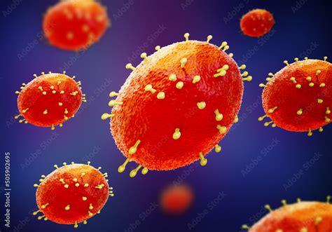 Monkeypox 3d Render Cell Infection Pandemicmonkeypox Cell With Doctor