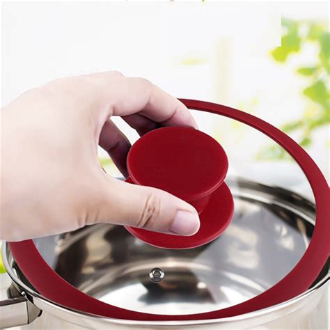 Pot Lid Knob Handle Universal Silicone Cookware Cover Knobs Casserole