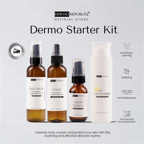 Dermorepubliq Dermo Starter Kit Skincare Routine Must Haves