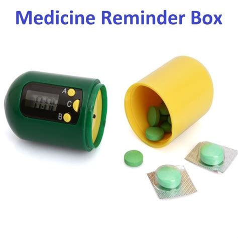 Medicine Box Timer With Storage Compartmet When To Take Medicine