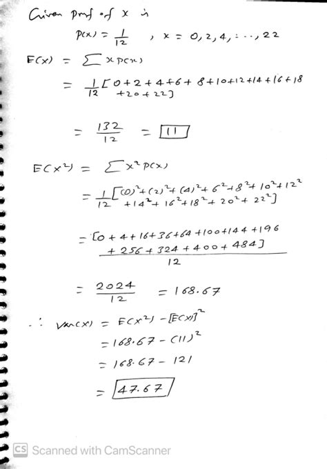 Suppose That X Is A Discrete Random Variable That Is Uniformly Distributed On The Even Integers