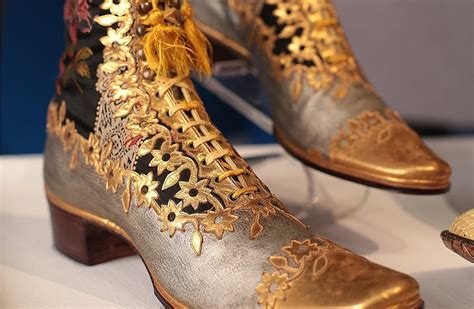 A Look At 19th Century Mens Gilded Leather Shoes Harry William Morris