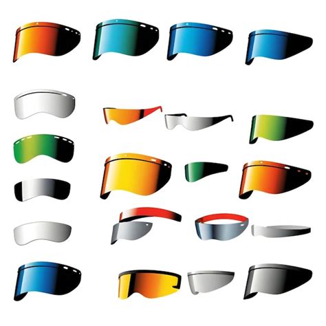 Premium Vector Visor Vector Set White Background Isolated A High Quality