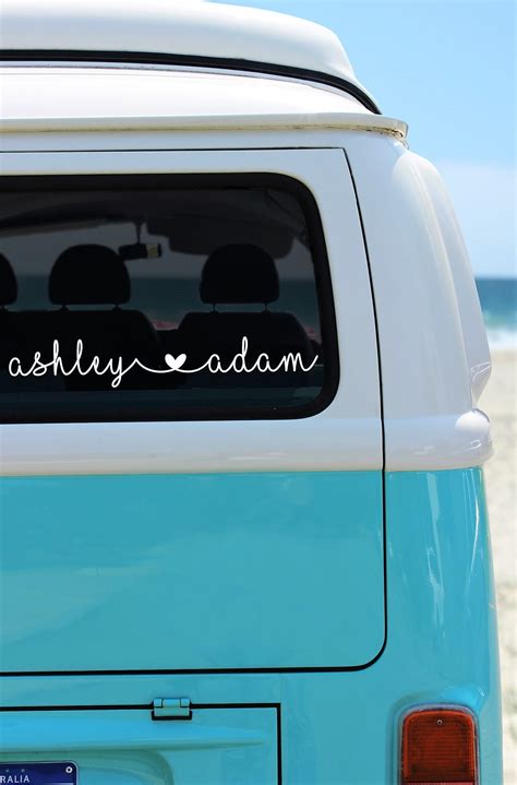Couples Car Decal Car Sticker Husband Wife Decal Girlfriend Etsy