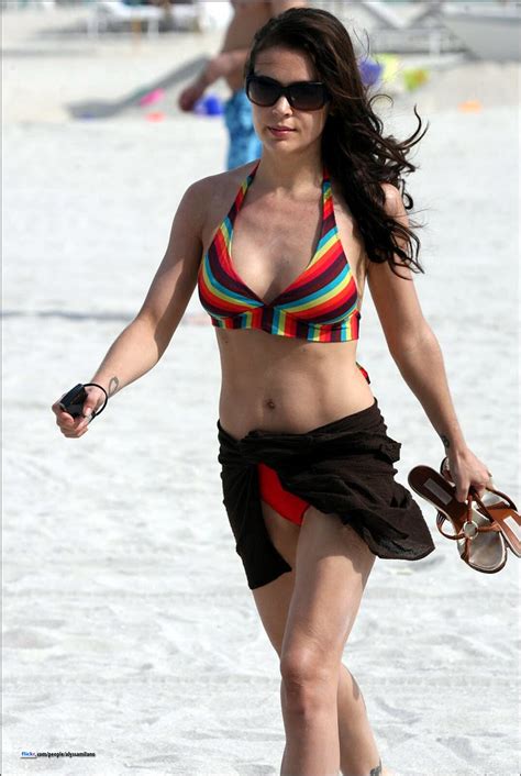 Beautiful Woman Blog Alyssa Milano Swimwear Candids On Miami Beach