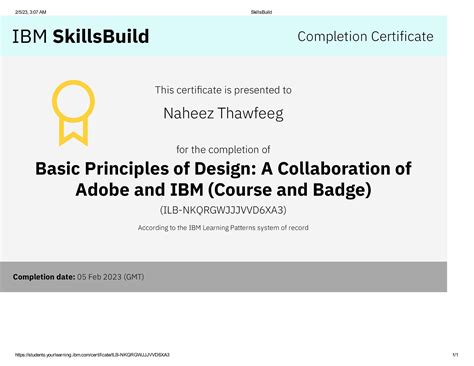 Naheez Thawfeegs Blog First Ibm® And Adobe® Collaborated Course Completed
