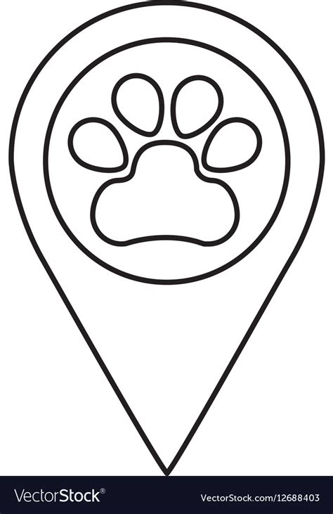 Pin Pointer Location Icon Royalty Free Vector Image