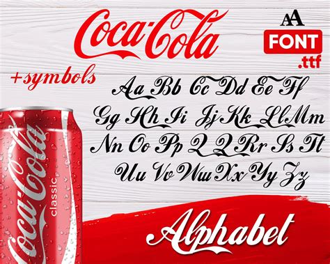 Coca Cola Font Svg Coca Cola Letters Coca Cola Alphabet Etsy Coca