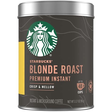 Starbucks Blonde Roast Premium Instant Coffee 3 17 Oz Pick Up In