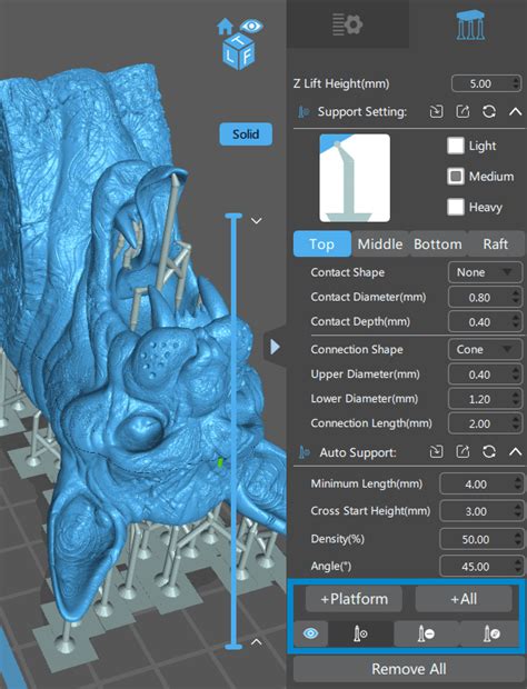 Chitubox Supports Cut Off