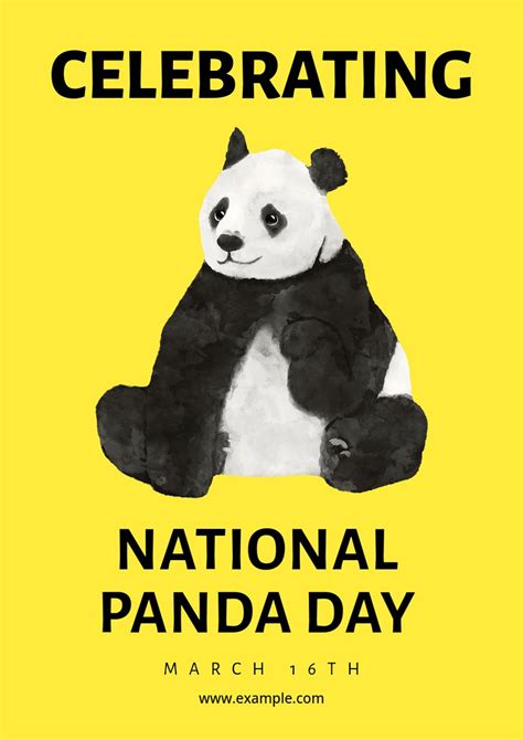 Protect Giant Panda Poster Template Free Editable Template Rawpixel