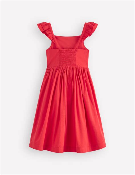Annalisa Twirly Sundress Spicy Red Embroidery Boden Usa
