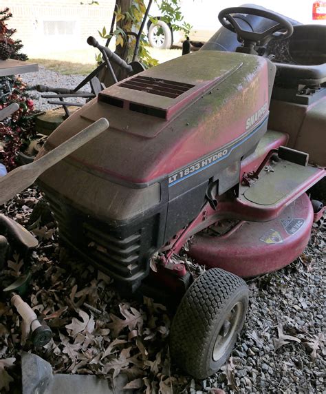 Lot Detail Snapper Lt 1833 Hydro Lawnmower With Bagger Attachment
