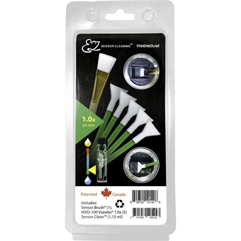 Visibledust Ez Sensor Cleaning Kit Plus With Sensor Clean 5 X Green 1