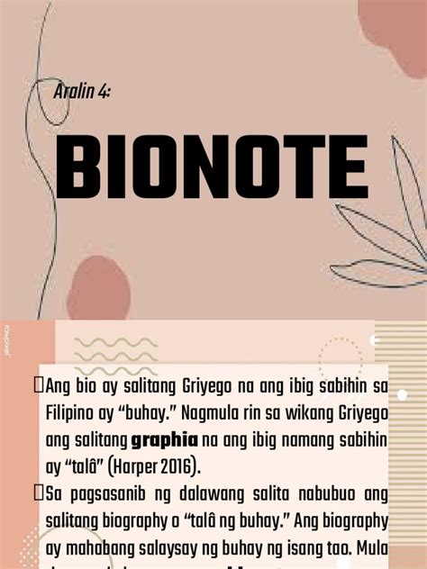 4 Bionote Pdf