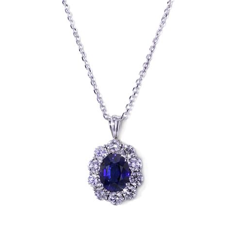 Cushion Sapphire Necklace Jewelry Designs