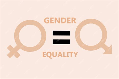 Premium Vector Gender Equality Flat Concept Vector Illustration