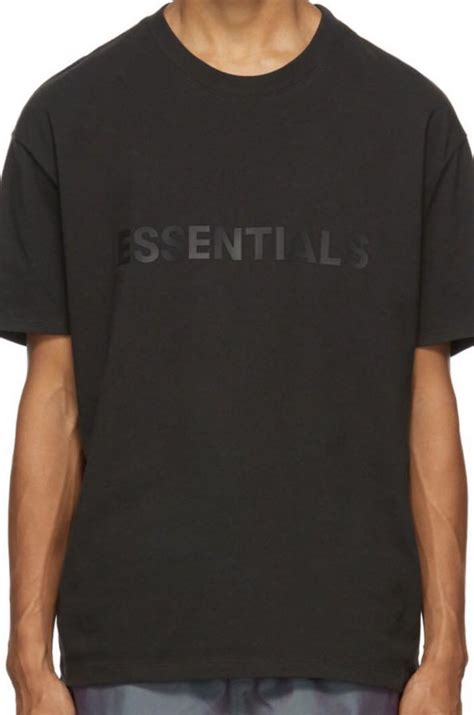 Fog Essentials Black Tee Mens Fashion Tops And Sets Tshirts And Polo