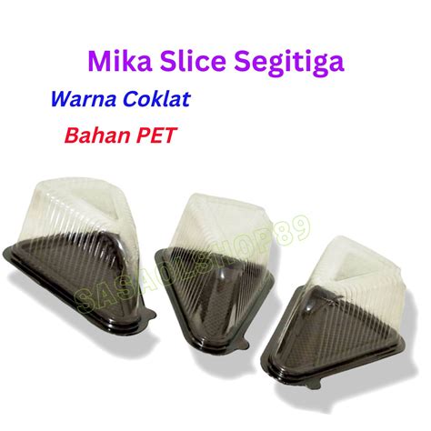 Mika Slice Cake Segitiga Isi 10 Mika Cake Potong Segitiga Lazada
