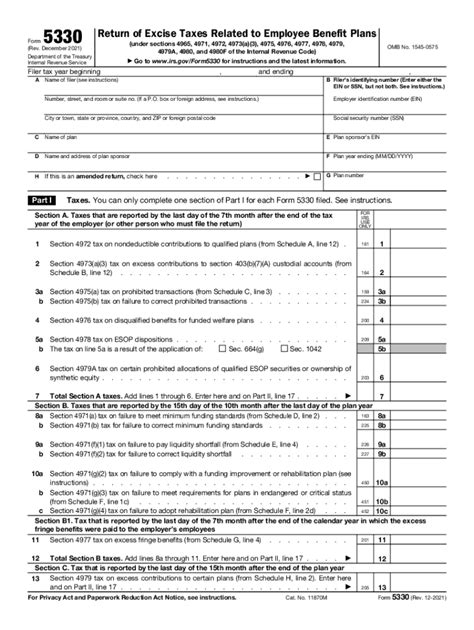 Form 5330 Fill Out And Sign Online Dochub