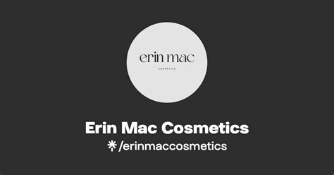 Erin Mac Cosmetics Instagram Linktree