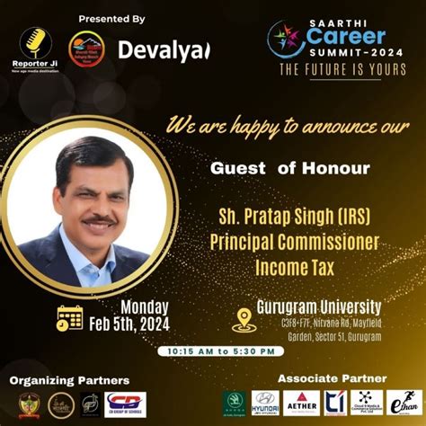 Delivering Key Note In Career Summit 2024 At Gurgaon University Pratap Singh 26 Comments