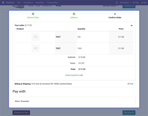 Odoo Website Display Packaging Options WebKul