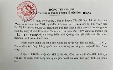 Hải Phòng Nữ Du Khách Nước Ngoài Tố Bị Hiếp Dâm Trên Vịnh Lan Hạ