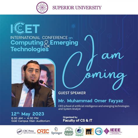 Muhammad Omer On Linkedin Superioruniversity Cs Conference Ieeesociety Oric Hec Innovation