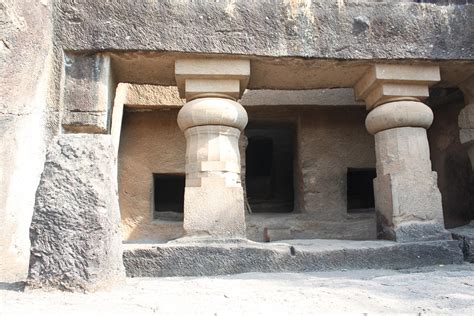 Pillars Old Cave Entrance Free Photos On